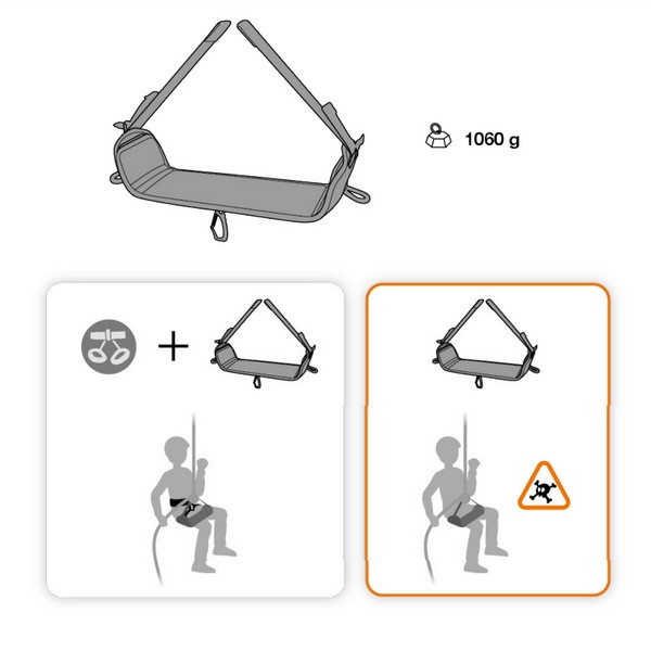 Сидушка для работы на высоте Petzl S071AA00 Podium купить в Харькове в ...